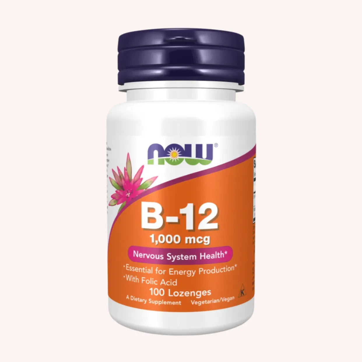 Vitamine B12 Now Foods : 100 pastilles